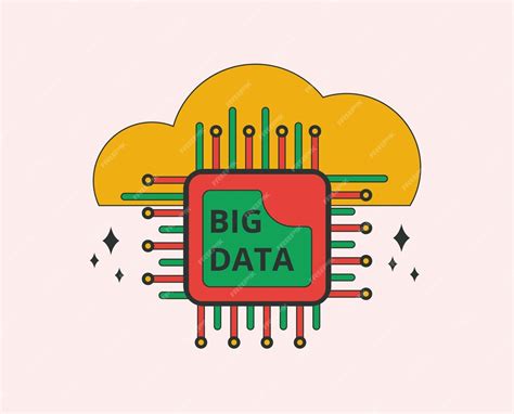 Premium Vector Big Data With Cloud Computing Technology Vector