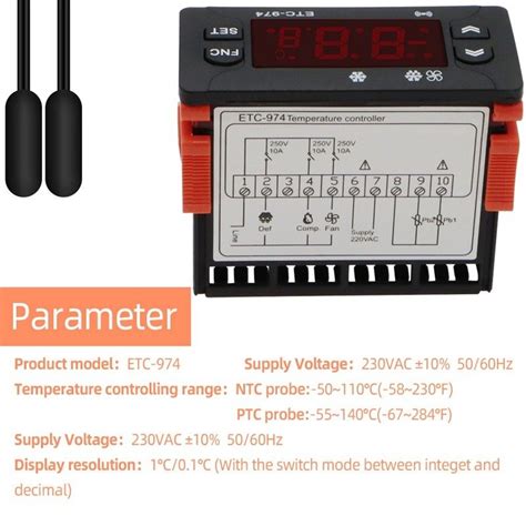 Digital Controller Thermometer Temperature Display For Commercial Refrigerator Chiller