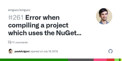 Error When Compiling A Project Which Uses The Nuget Package · Issue