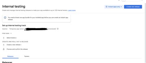Android Issues While Trying To Create An Internal Testing Release For