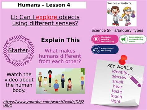 Year 1 Science Humans Teaching Resources