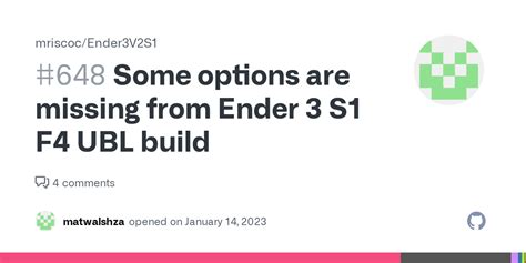 some options are missing from ender 3 s1 f4 ubl build · issue 648