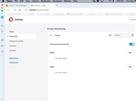 How To Disable Images In The Opera Web Browser