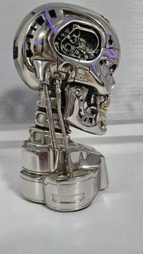 Terminator Skull Light Up T800 Endoskull 1 1 Endoskeleton Head Bust