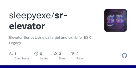 GitHub Sleepyexe Sr Elevator Elevator Script Using Ox Target And Ox Lib For ESX Legacy