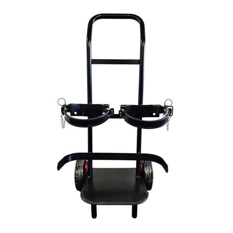 Portable 9kg Double Fire Extinguisher Trolley Active Safety