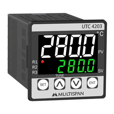 utc 4203 4 digit dual display three output pid controller at ₹ 2655