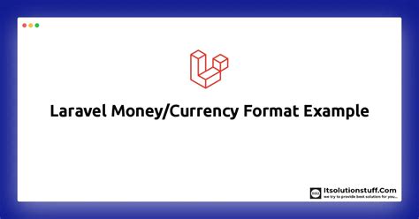 laravel money currency format example