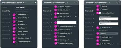 Multi Select Picklist Settings Titan Web