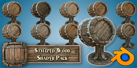3d Tudor Blender Stylized Ultimate Wood Shader Superhive Formerly Blender Market