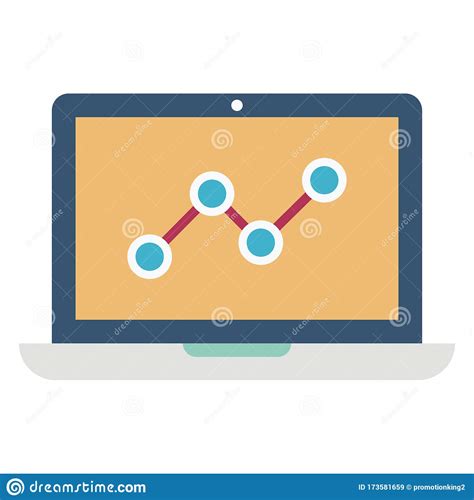 Seo Graph Line Graph Color Vector Icon Which Can Easily Modify Or Edit