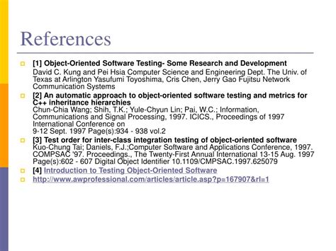ppt object oriented software testing powerpoint presentation free