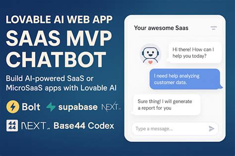 Build Lovable Ai Saas Mvp Chatbot Apps Using Replit Ai Supabase Bolt