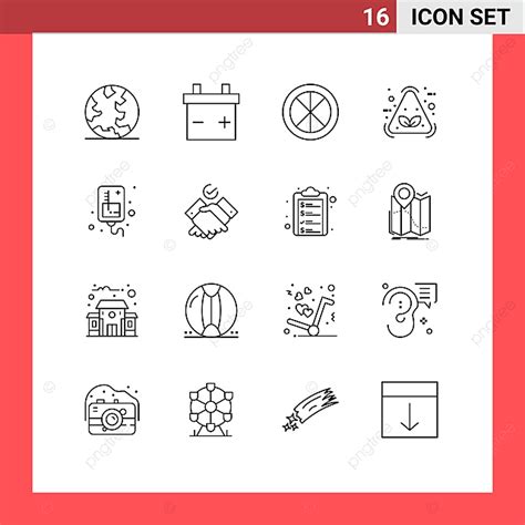 Medical Set Vector Design Images Set Of 16 Commercial Outlines Pack