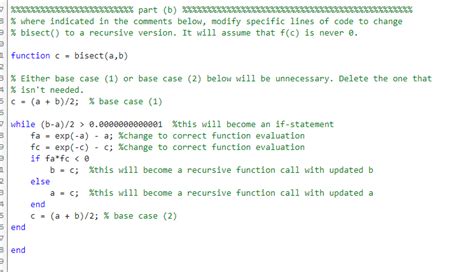 Solved Matlab Programming Question Chegg