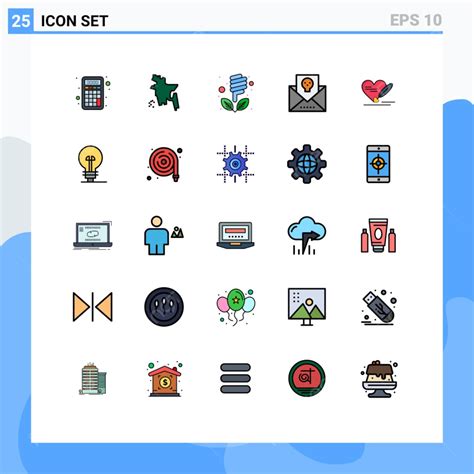 Ensemble De 25 Symboles Dicônes Dinterface Utilisateur Modernes Signes Damour Png Bangladesh
