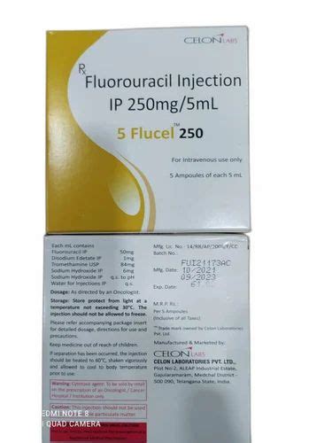 Celon Labs 5 Flucel 250mg At ₹ 12 Vial Mumbai Id 2850234179962