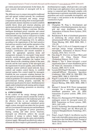 Microgrid Technology With Distributed Energy A Review PDF Computer Networking Computing