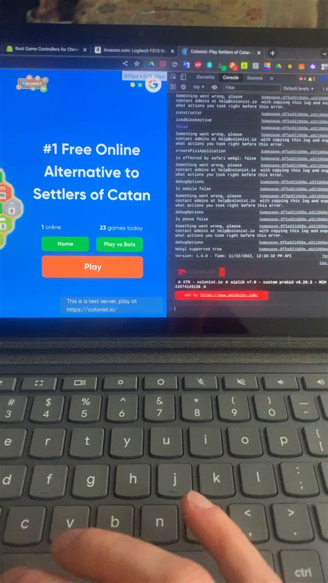 chromebook issue updated video with console log r colonist