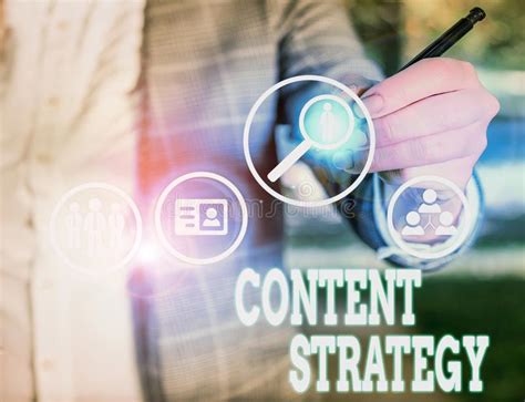 Conceptual Hand Writing Showing Content Strategy Business Photo