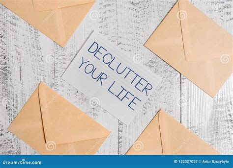Text Sign Showing Declutter Your Life Conceptual Photo To Eliminate