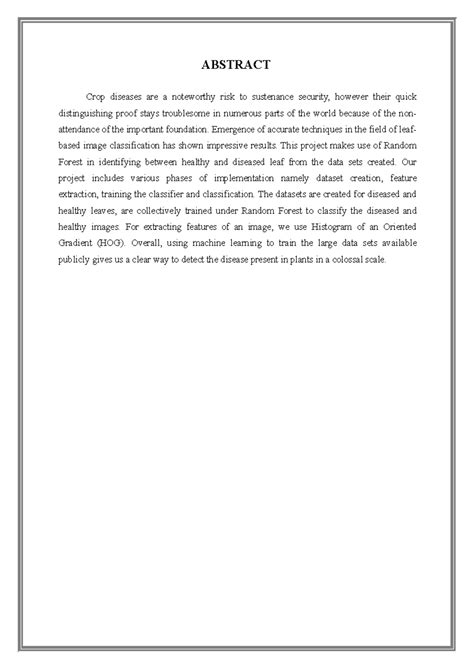 Abstract Table Of Contents For Internship Report Required For Making The Report Which