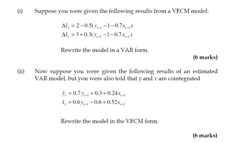 Solved I Suppose You Were Given The Following Results From