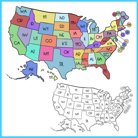 Types Of Maps Clip Art USA Made By Teachers