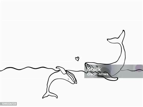 그 아이와 바다에서 간단한 연속 유치한 손으로 그린 고래 배경 벽지 표지 배너 라벨 질감 포장지 등 벡터 디자인에 대한 스케치 거인에 대한 스톡 벡터 아트 및 기타 이미지