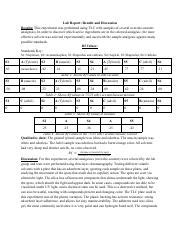 TLCreport Pdf Lab Report Results And Discussion Results This Experiment Was Performed Using
