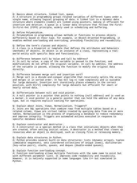 Detailedanswerstoprogrammingquestions Pdf Pointer Computer