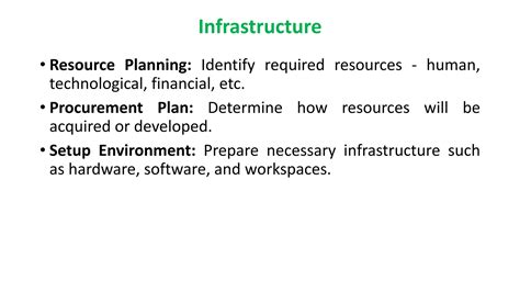 step wise project planning project scope objectives infrastructure