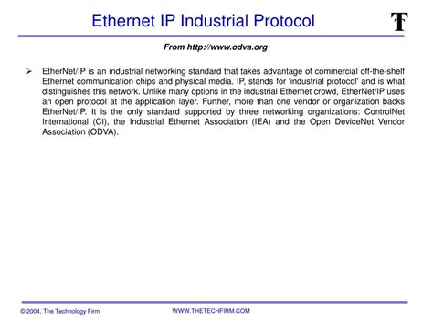 PPT Ethernet IP Industrial Protocol PowerPoint Presentation Free Download ID