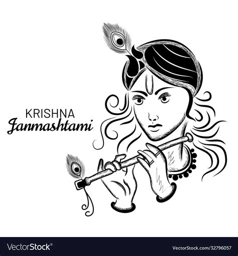lord krishna drawings pictures