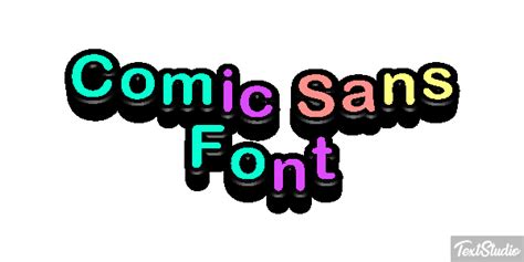 Comic Sans Font Font Animated  Logo Designs