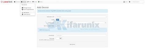 Add Hosts To Librenms Server For Monitoring