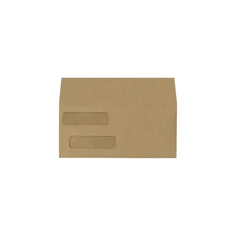 Lux Double Window Invoice Envelopes 4 1 8 X 9 1 8 50 Box Grocery Bag Invdw Gb 50 Image 1