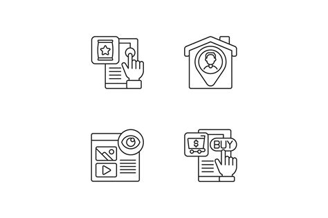 Web Analytics Linear Icons Set MasterBundles