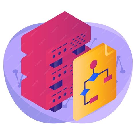 premium vector entity relationship model isometric concept rdbms