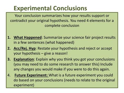 Ppt Experimental Conclusions Powerpoint Presentation Free Download Id 2835632