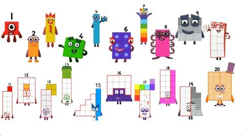 Numberblocks 1 To 20 Dance Briskly To The Rhythm Youtube
