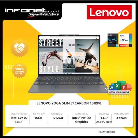 Jual Lenovo Yoga Slim I Carbon Irp I P Evo Gb Gb Qid Shopee Indonesia