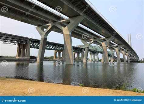 Underneath Samuel De Champlain Bridge Editorial Photography Image Of 2021 Crooked 226478162
