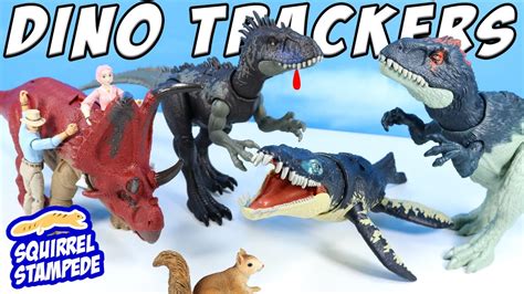 Jurassic World Dino Trackers Kronosaurus Dryptosaurus And Diabloceratops