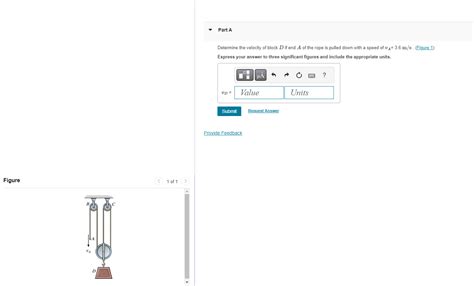 solved determine the velocity of block d if end a of the