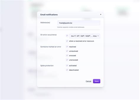 Configuring Notifications Documentation Flare