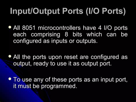 I o ports and timers of 8051 | PPT | Operating Systems | Computer Software and Applications