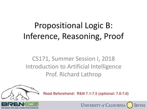 ppt propositional logic b inference reasoning proof powerpoint presentation id 1013057
