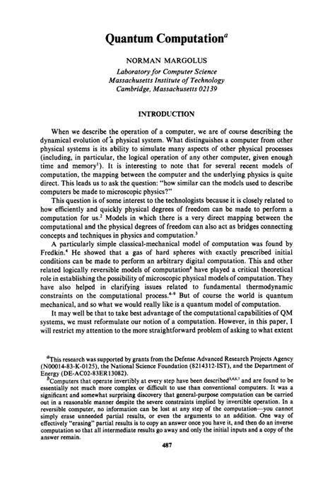 PDF Quantum Computation