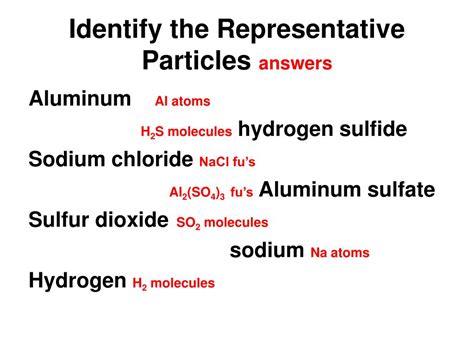 ppt identify the representative particle powerpoint presentation